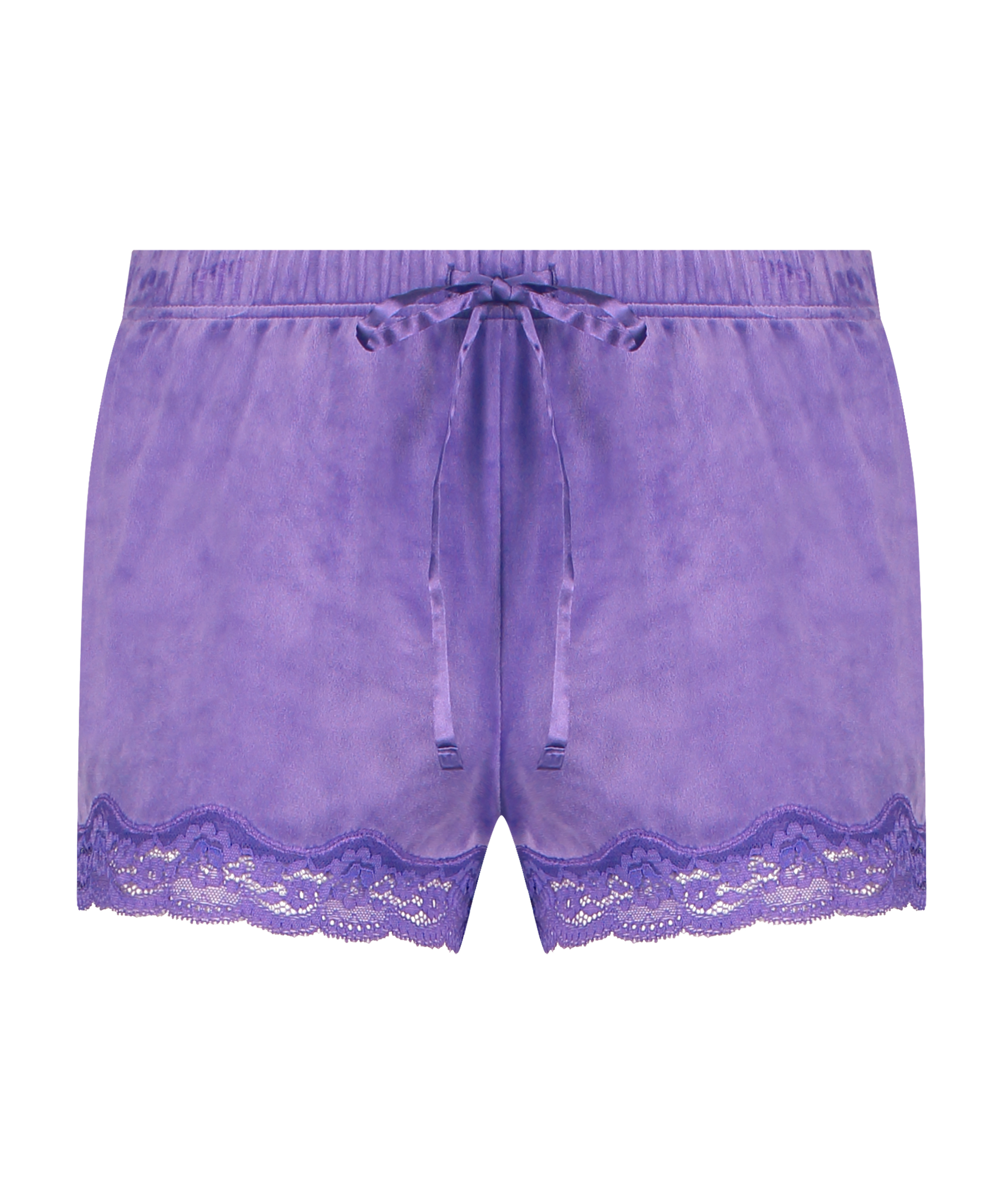 Shorts aus Velours mit Spitze für 26.99€ - Hosen - Hunkemöller